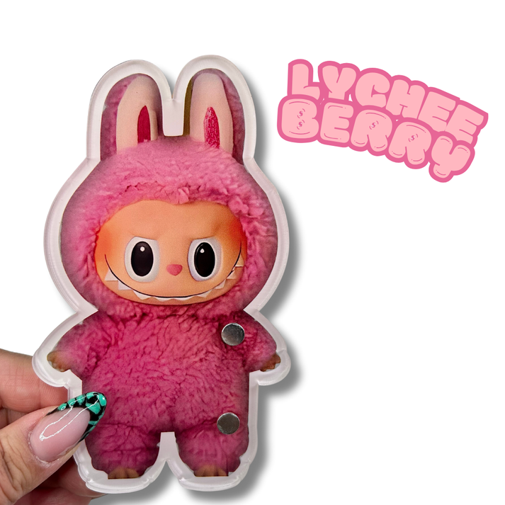 Lychee Berry Labubu Tile – Winkd’Af Lash Co